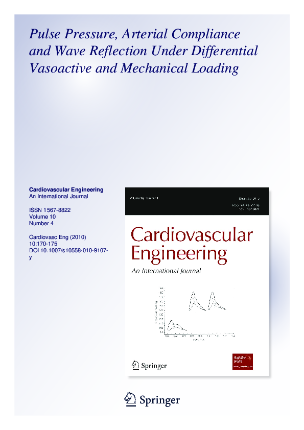 (PDF) Pulse pressure, arterial compliance and wave reflection under ...