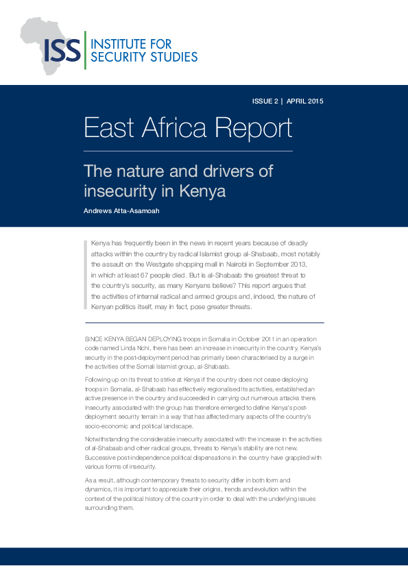 (PDF) The nature and drivers of insecurity in Kenya