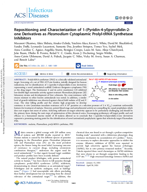 (PDF) Repositioning and Characterization of 1-(Pyridin-4-yl)pyrrolidin ...