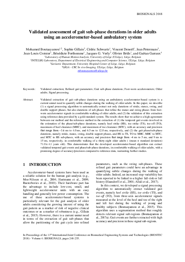 (PDF) Validated Assessment of Gait Sub-Phase Durations in Older Adults ...