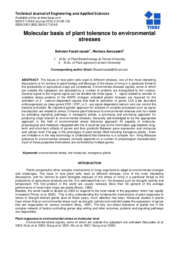 (PDF) Technical Journal of Engineering and Applied Sciences