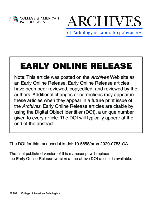 (PDF) Interobserver Reliability for Identifying Specific Patterns of ...