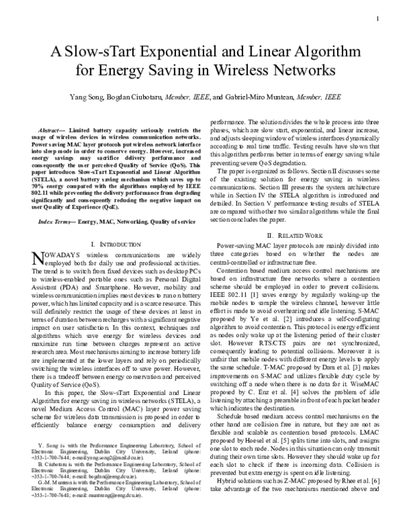 (PDF) A Slow-sTart Exponential and Linear Algorithm for energy saving ...