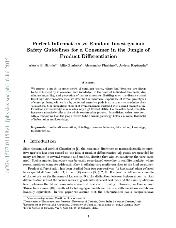 (PDF) Perfect Information vs Random Investigation: Safety Guidelines ...