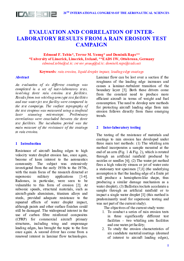 (PDF) Evaluation and Correlation of Inter-Laboratory Results from a ...