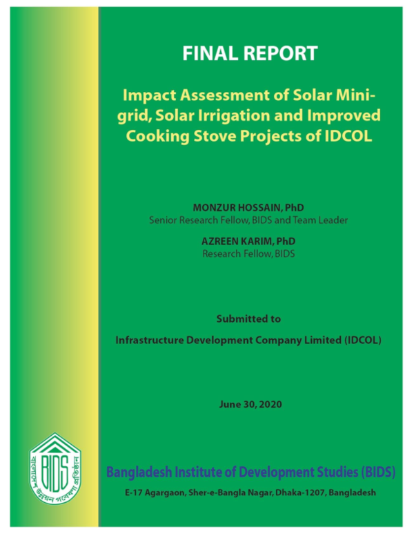 (PDF) Impact Assessment of Solar Mini-grid, Solar Irrigation and ...