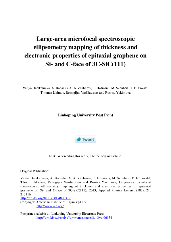 (PDF) Large-area microfocal spectroscopic ellipsometry mapping of thickness and electronic ...