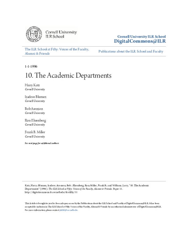 (PDF) 10. The Academic Departments