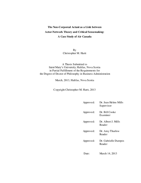 (PDF) The non-corporeal actant as a link between actor-network theory ...