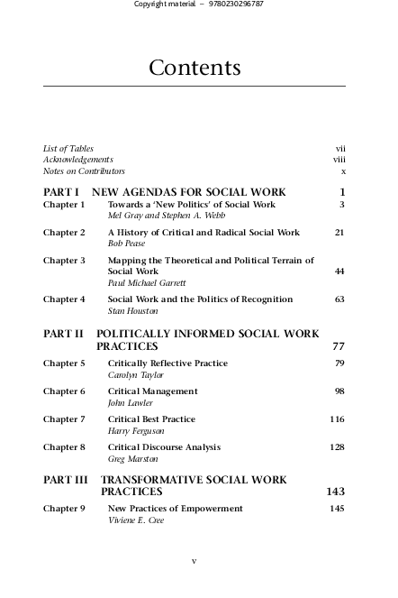 (PDF) Towards a ‘New Politics’ of Social Work