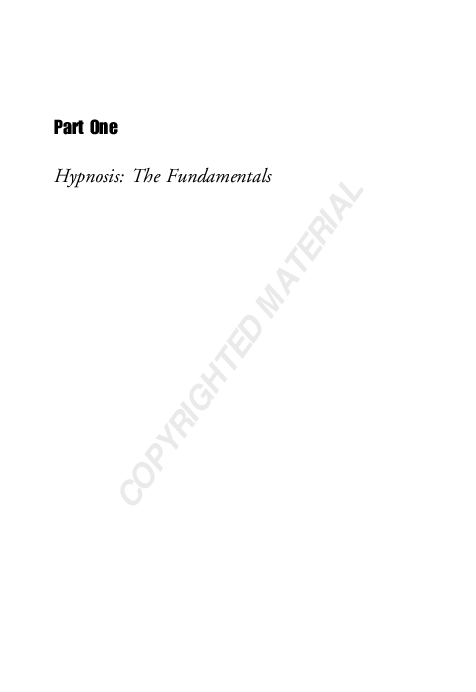 (PDF) 1 Hypnosis : The Theory behind the Therapy | Peter Naish ...