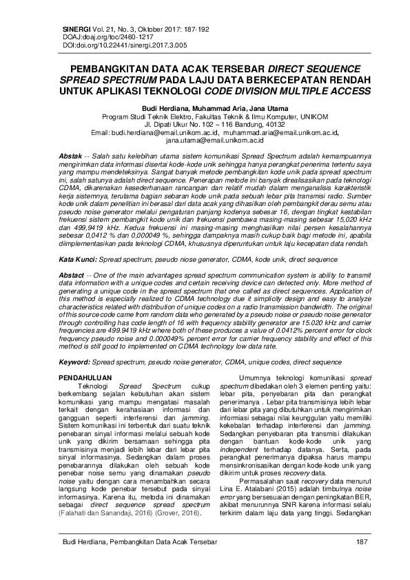 (PDF) Pembangkitan Data Acak Tersebar Direct Sequence Spread Spectrum ...
