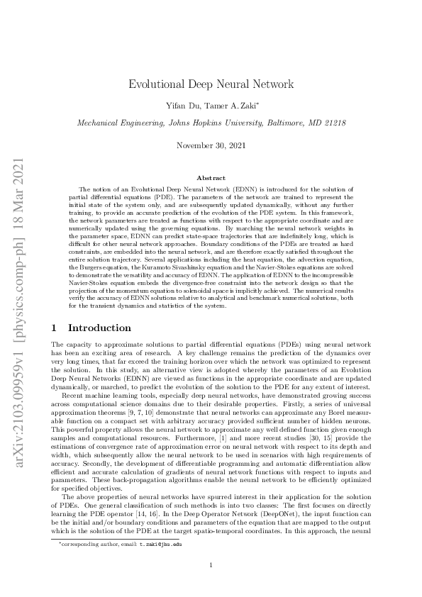(PDF) Evolutional deep neural network