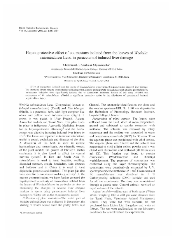 (PDF) Hepatoprotective effect of coumestans isolated from the leaves of ...