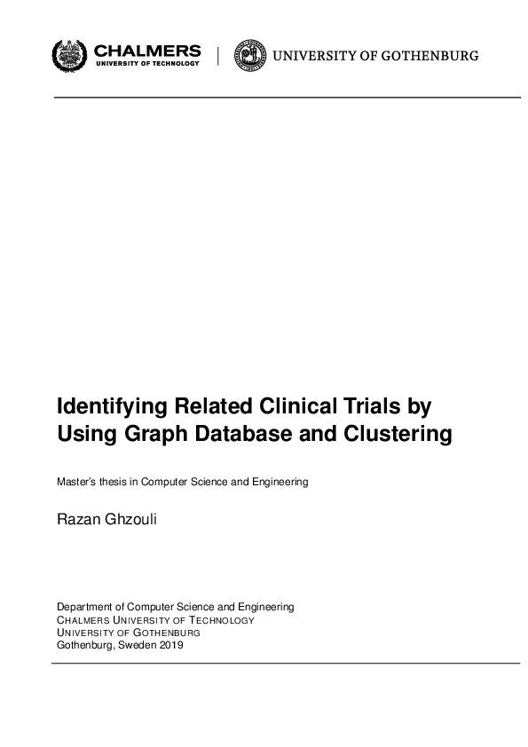 (PDF) Identifying Related Clinical Trials by Using Graph Database and ...