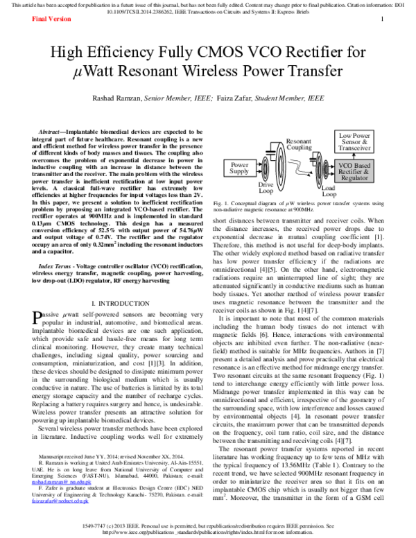 (PDF) High-Efficiency Fully CMOS VCO Rectifier for Microwatt Resonant ...