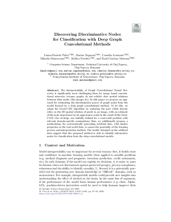 (PDF) Discovering Discriminative Nodes for Classification with Deep Graph Convolutional Methods