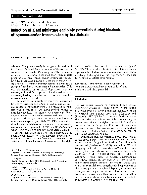 (PDF) Induction of giant miniature end-plate potentials during blockade ...
