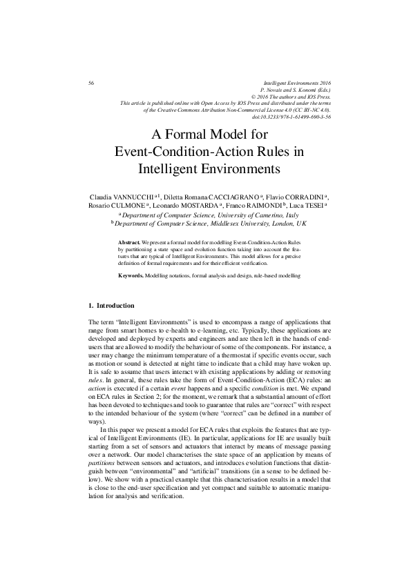 (PDF) A Formal Model for Event-Condition-Action Rules in Intelligent ...