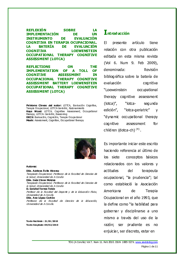 (PDF) Reflexión sobre la implementación de un instrumento de evaluación ...