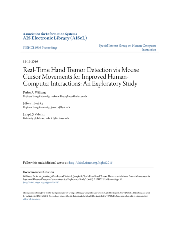 (PDF) Real-Time Hand Tremor Detection via Mouse Cursor Movements for ...