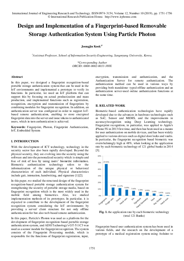 (PDF) Design and Implementation of a Fingerprint-based Removable Storage Authentication System ...