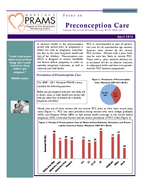 (PDF) Preconception care
