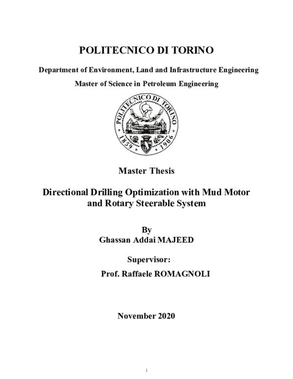 (PDF) Directional Drilling Optimization with Mud Motor and Rotary Steerable System