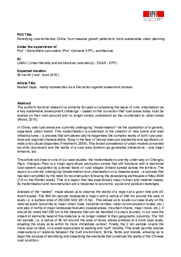 (PDF) Nested maps: reality representation as a first action against ...