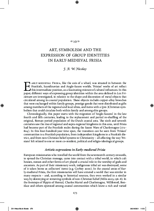(PDF) 10 • ART, SYMBOLISM AND THE EXPRESSION OF GROUP IDENTITIES IN ...