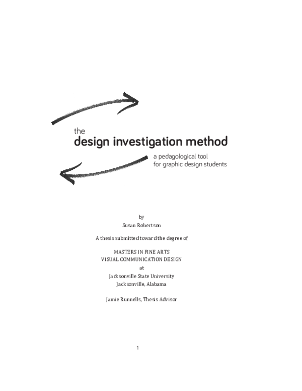 (PDF) The Design Investigation Method: A Pedagological Tool for Graphic ...