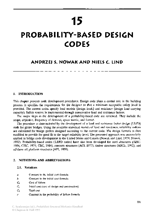 (PDF) Probability-Based Design Codes