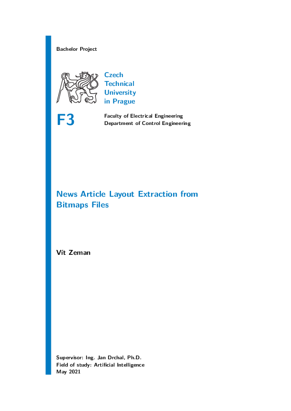 (PDF) Layout Extraction from Bitmaps Files