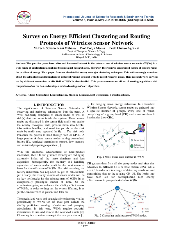 (PDF) Survey on Energy Efficient Clustering and Routing Protocols of ...