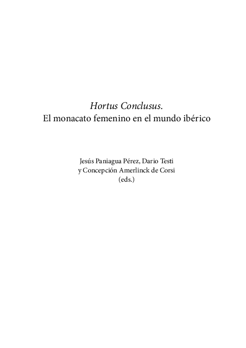 (PDF) [2021] "El monacato femenino en Burgos (1580-1620 ...