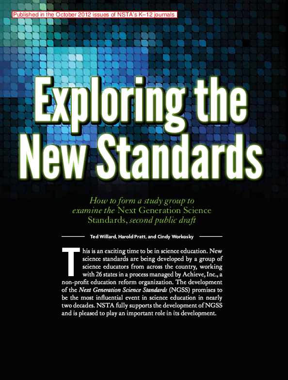 (PDF) Exploring the New Standards: How to Form a Study Group to Examine ...