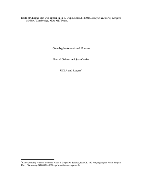 (PDF) Draft of Chapter that will appear in In E. Dupoux (Ed.).(2001 ...