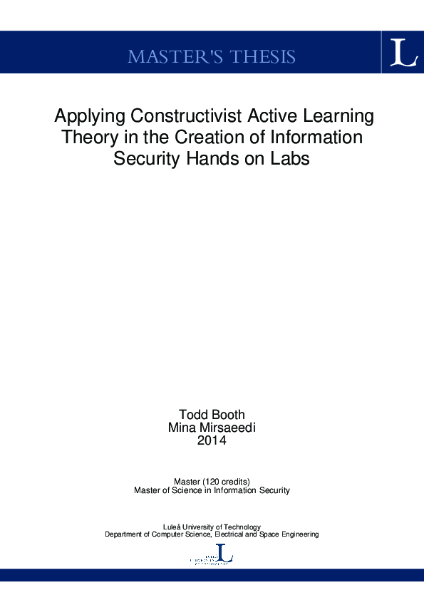 (PDF) Applying Constructivist Active Learning Theory in the Creation of ...