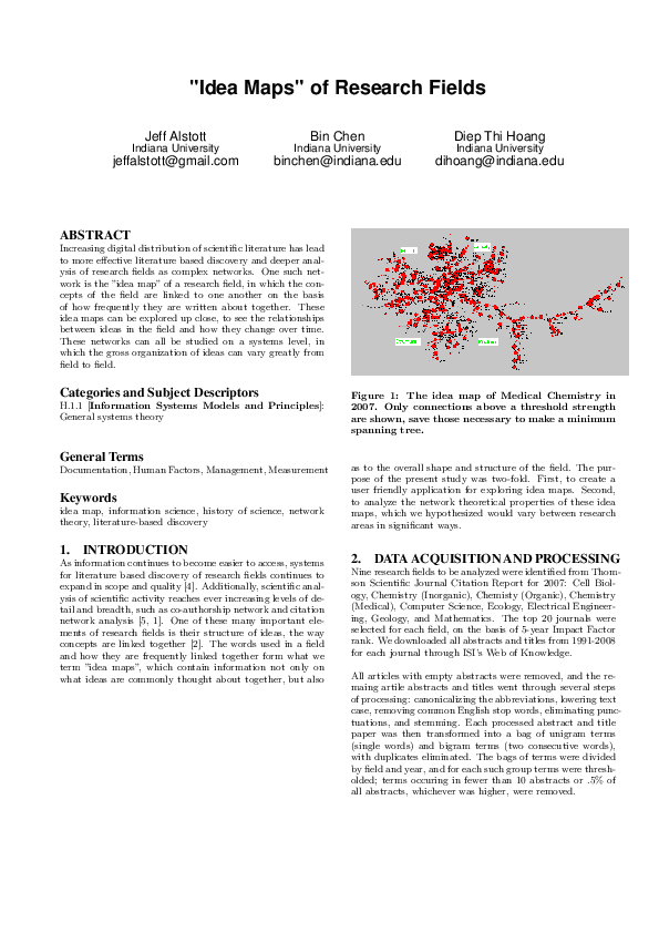 (PDF) " Idea Maps" of Research Fields