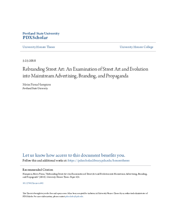 (PDF) Rebranding Street Art: An Examination of Street Art and Evolution ...