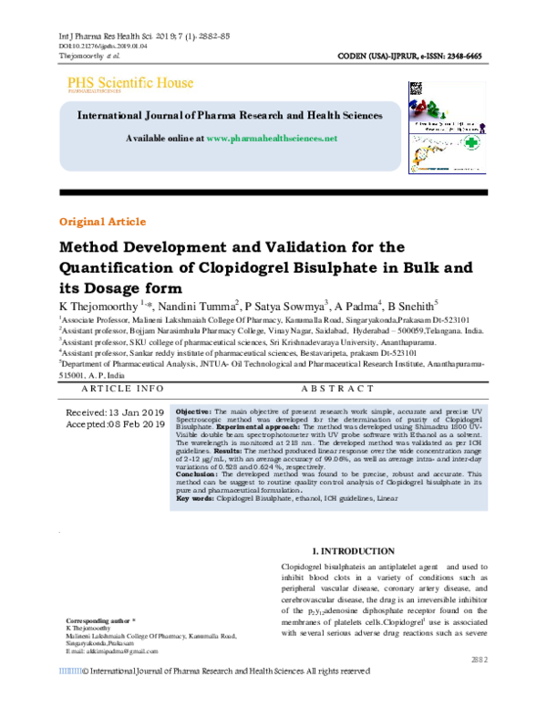 (PDF) Method development and validation for quantification of chlorogenic acid in Coffea arabica ...