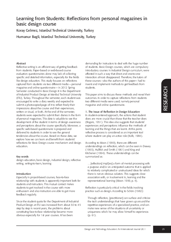 (PDF) Learning from Students: Reflections from personal magazines in ...