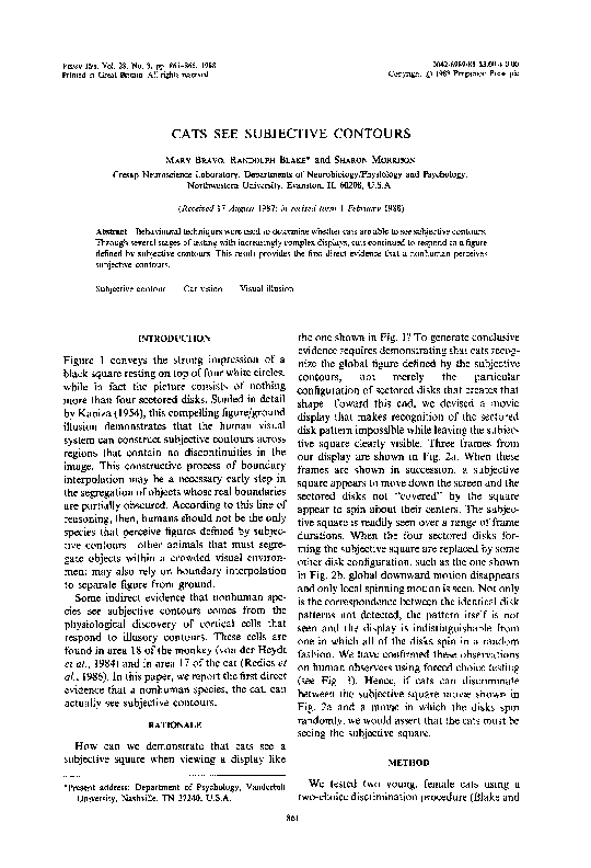 (PDF) Cats see subjective contours