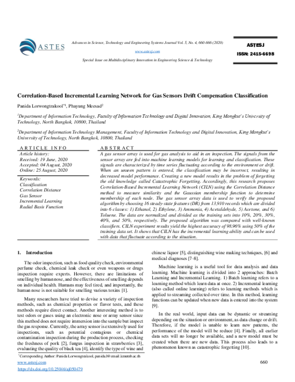 (PDF) Correlation-Based Incremental Learning Network for Gas Sensors Drift Compensation ...