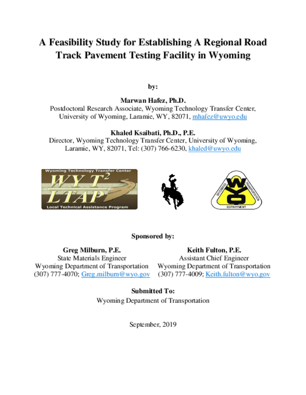 (PDF) A Feasibility Study for Establishing A Regional Road Track ...