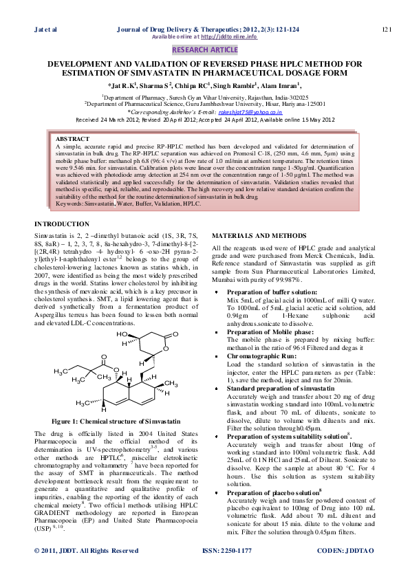 (PDF) Development and validation of a reversed‐phase HPLC method for the determination of γ ...