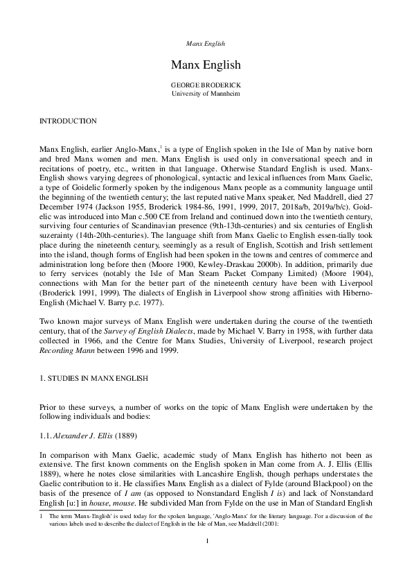 (PDF) Manx English