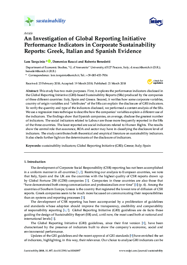 (PDF) An Investigation of Global Reporting Initiative Performance ...