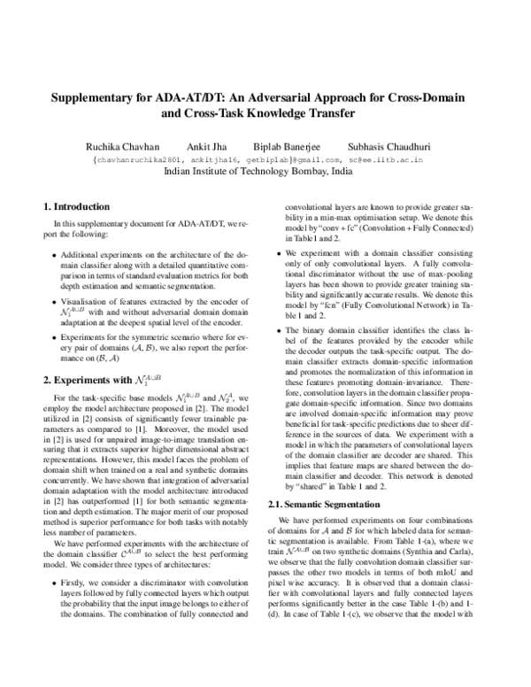 (PDF) ADA-AT/DT: An Adversarial Approach for Cross-Domain and Cross ... (PDF) ADA-AT/DT: An Adversarial Approach for Cross-Domain and Cross ...