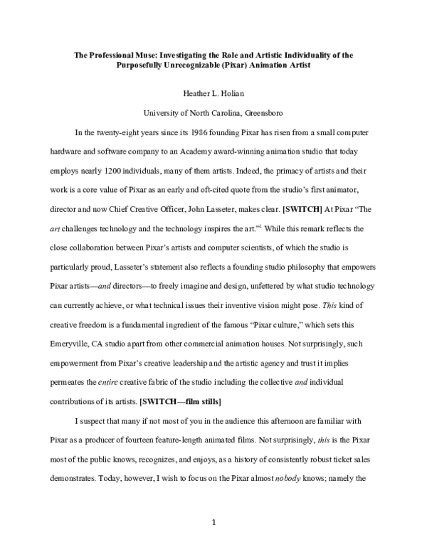 (DOC) The Professional Muse: Investigating the Role and Artistic ...